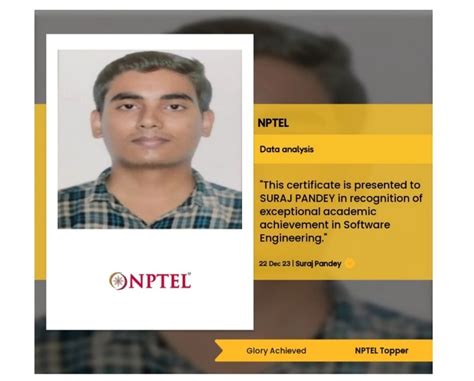 Suraj Pandey On Linkedin Nptel Software Engineering