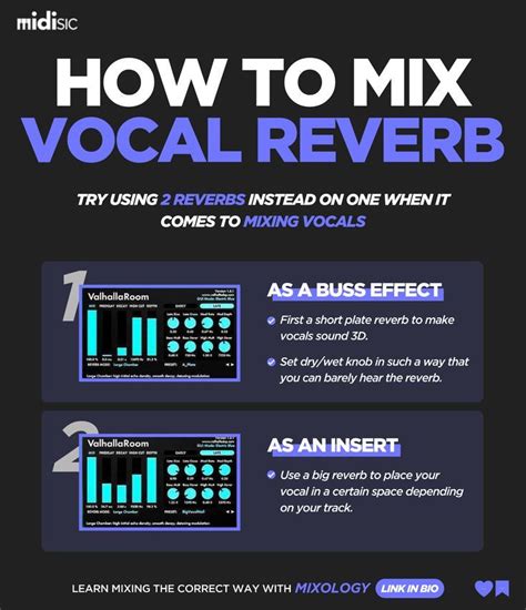 How To Mix A Vocal Reverb Music Production Tips Midisic Music Mixing Music Basics Music