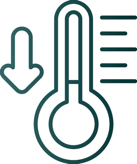 Thermometer Line Gradient Icon 43575992 Vector Art At Vecteezy