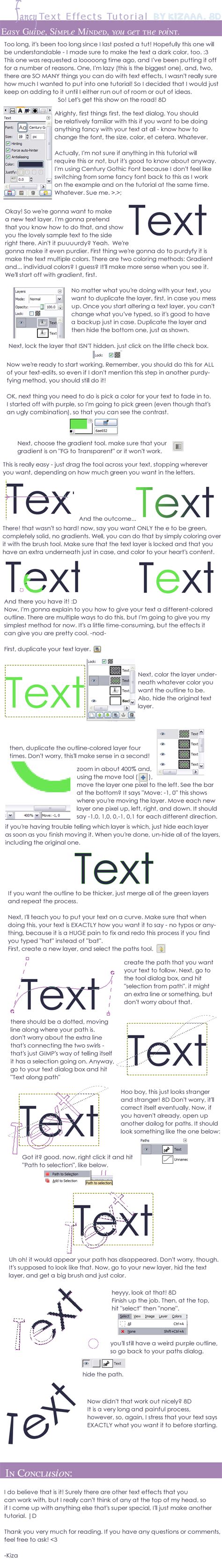 GIMP Tutorial Text Effects By Kiza San On DeviantART Gimp Tutorial Gimp Photo Editing