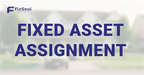 Fixed Asset Assignment Finsoul Bahrain
