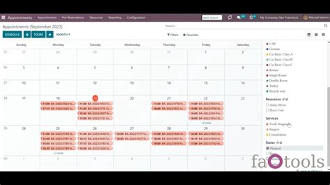 odoo universal appointments and time reservations v16 by faotools