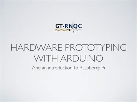 PDF HARDWARE PROTOTYPING WITH ARDUINO Gatech Edu DOKUMEN TIPS