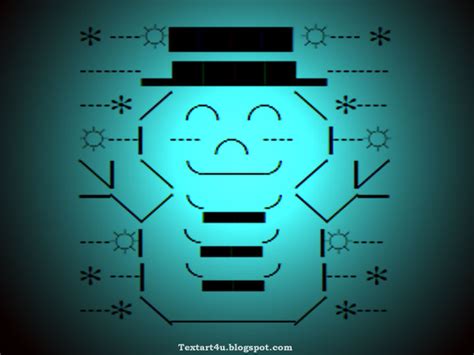 Snowman Unicode Art ☃ For Whatsapp And Facebook Cool Ascii Text Art 4 U