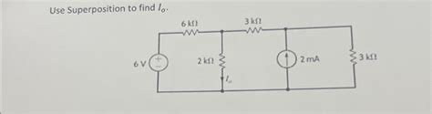 Solved Use Superposition To Find Io