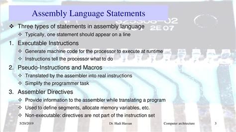 Types Assembly Language Statements At David Lowell Blog