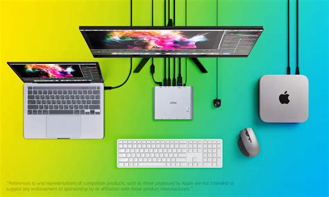 Port K DisplayPort USB C KVM Switch With Power Pass Through Duo Flex K USB