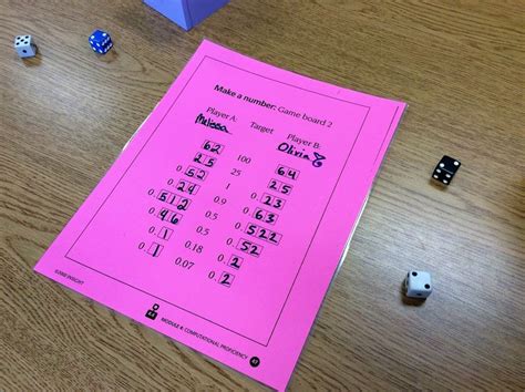 Number Game For Grades 3 5