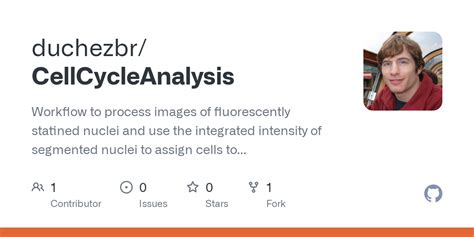 GitHub Duchezbr CellCycleAnalysis Workflow To Process Images Of Fluorescently Statined Nuclei