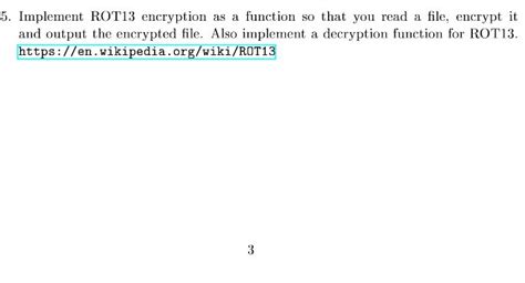 solved 5 implement rot13 encryption as a function so that