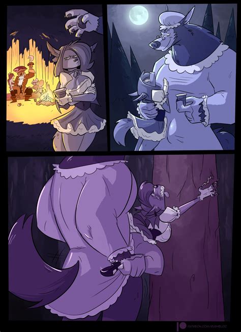 Rule 34 After Transformation Anthro Big Bad Wolf Breasts Canid Canine