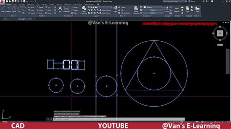 AutoCAD EP Command Rectange Circle របបបរCommand Rec C Van s E Learning YouTube