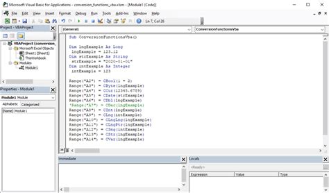 Excel Vba Conversion Functions How To Convert Variable Officeinsideorg