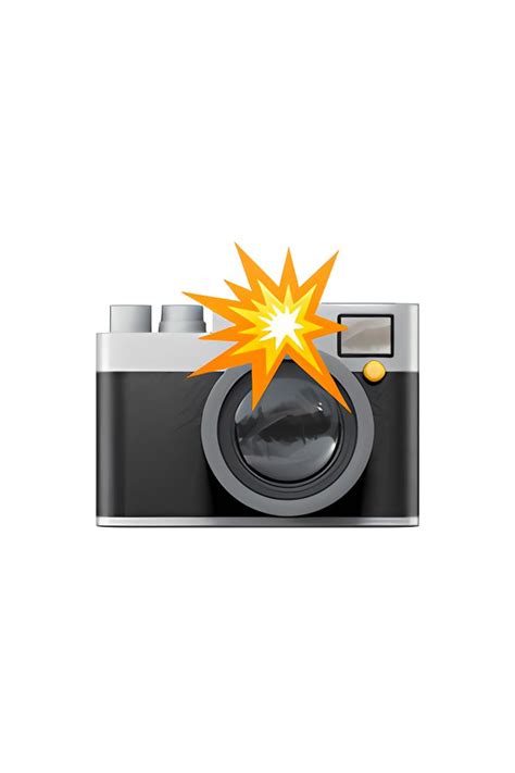 Classic Camera With Flash Emoji