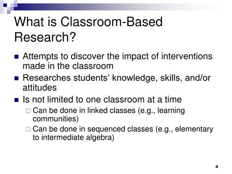 Ppt Classroom Based Research How To Be A Researcher In Your