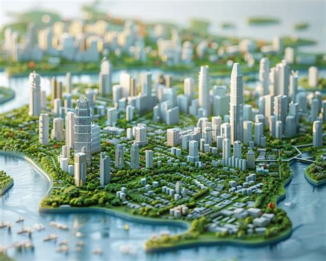 3d Model Of A Smart City Focusing On Regeneration And Innovative Urban