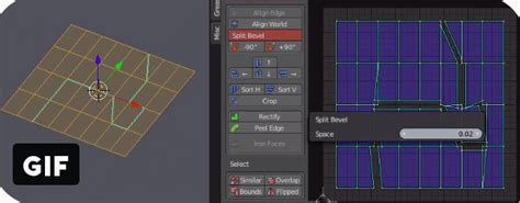 Uv Split By Sharp Edges With Uv Island Position Saving Materials And