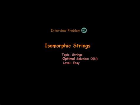 Isomorphic Strings Leetcode Youtube