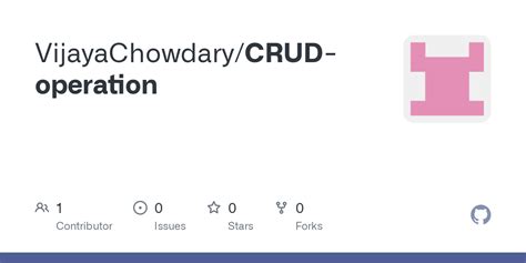 Crud Operation Display Php At Main Vijayachowdary Crud Operation Github