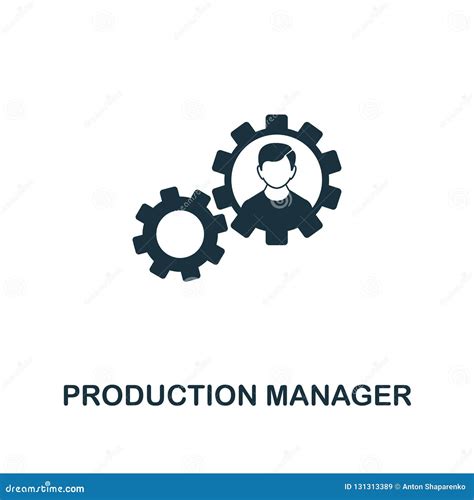 Production Manager Icon Premium Style Design From Startup Icon Collection Ui And Ux Pixel