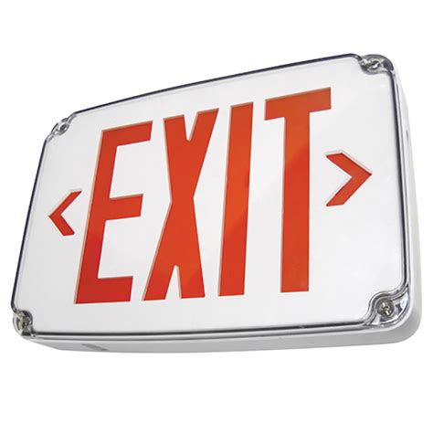 Compact Wet Location Polycarbonate Exit Sign