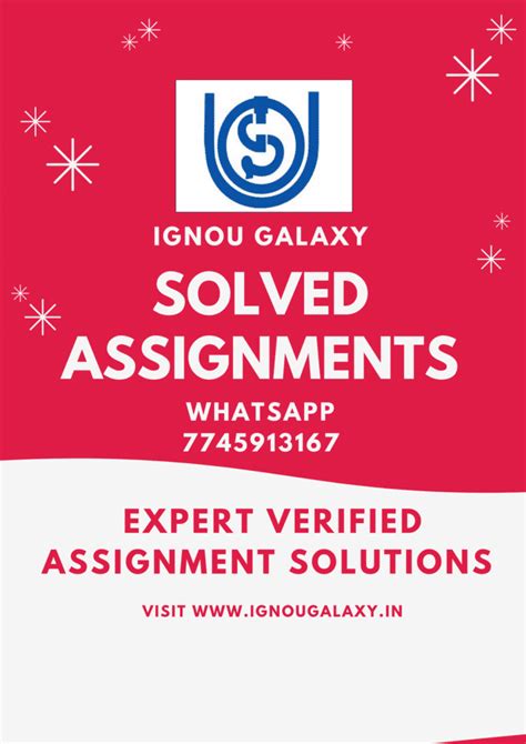 IGNOU Solved Assignment 2025 26 PDF Premium Quality