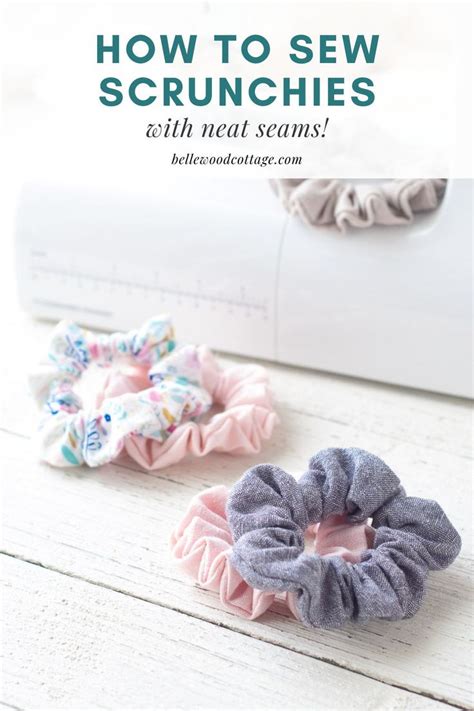 how to make a professional scrunchie with a neat seam video and photos