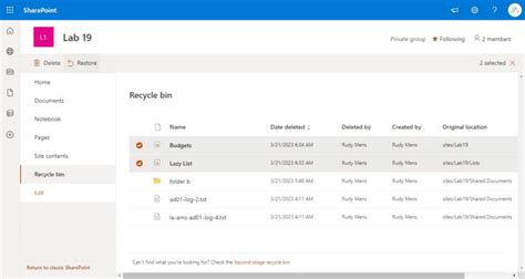 using the sharepoint recycle bin complete guide — lazyadmin