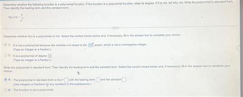 Solved Determine Whether The Following Function Is A