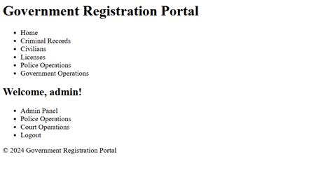Github Bloxihubgovweb Goverment Inspired Web Databse Managment System With Many Roles