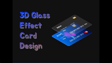 how to create glass card 3d effect pure html css tutorial youtube