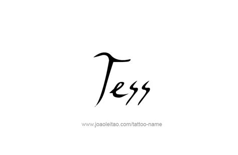 Tess Name Tattoo Designs