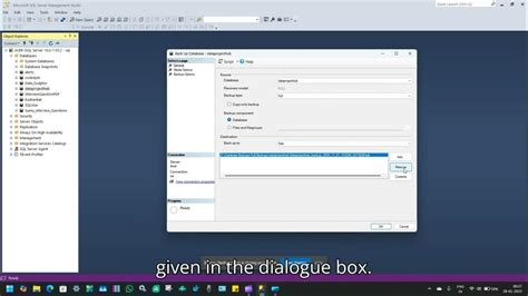 sql server full backups walkthrough youtube