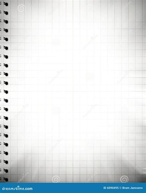 Notebook With Squares Stock Illustration Illustration Of Paper 6090495