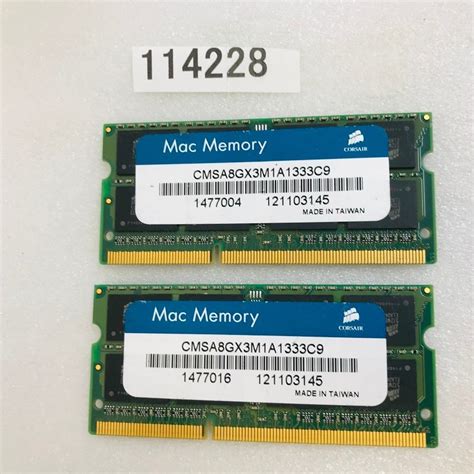 【やや傷や汚れあり】k Komputer Pc3 10600s 16gb 8gb 2枚で 16gb Ddr3 ノートパソコン用メモリ Ddr3 1333 8gb 2枚 セット Ddr3