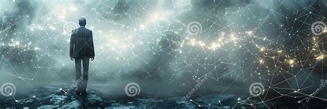 Exploring The Intersection Of Business And Neural Technology Stock Illustration Illustration