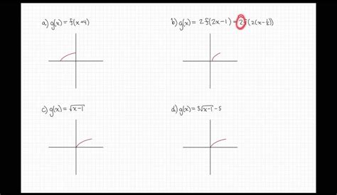solved use shifts and scalings to transform the graph of f x √ x into