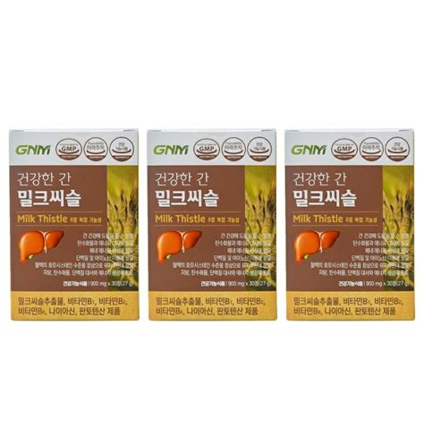 Gnm자연의품격 건강한 간 밀크씨슬 900mg X 30캡슐 3개 티몬