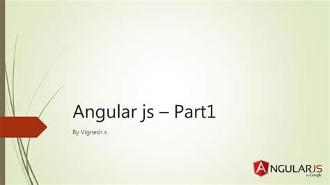 Angular Js Ppt