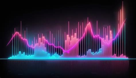 Premium Ai Image Generative Ai Stock Market Chart Lines Financial Graph On Technology Abstract