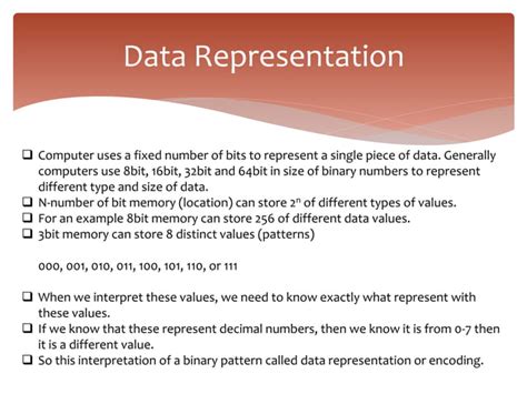 Representation Of Integers Pptx