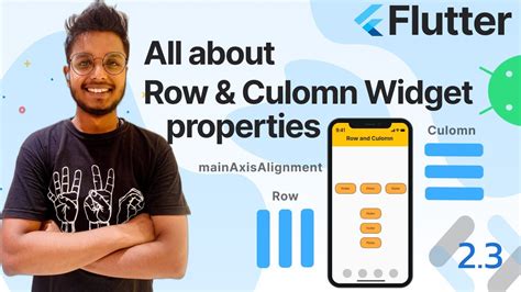 23 All About Row Culomn Widget And Its Property Flutter 2023 Hindi Flutterfor