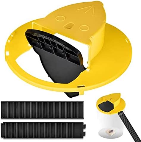 Mouse Trap Bucket, Auto Rolling Mouse Trap with Flip Slide Lid, Humane Mouse Trap Indoor Outdoor ...