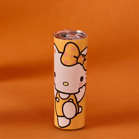 Gotcha X Hello Kitty Monochrome Stainless Steel Tumbler 700ml Orange