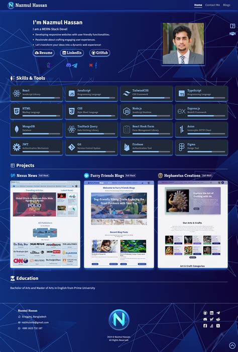 Nazmul Hassan On Linkedin Reactjs Mernstack Webdevelopment Portfolio Javascript
