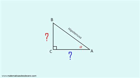Calcular Los Catetos Con La Hipotenusa Y Un ángulo