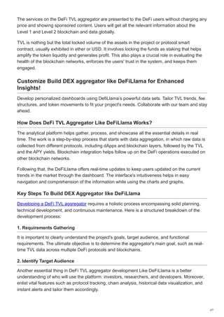 Build A Defi Tvl Aggregator Like Defillama To Track Protocols Pdf