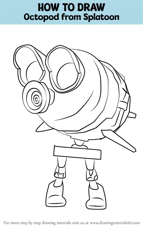 How To Draw Octopod From Splatoon Splatoon Step By Step