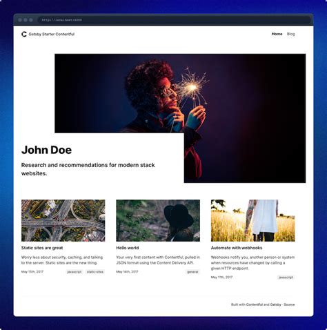 Contentful And Gatsby Build A Static Site With A Headless Cms