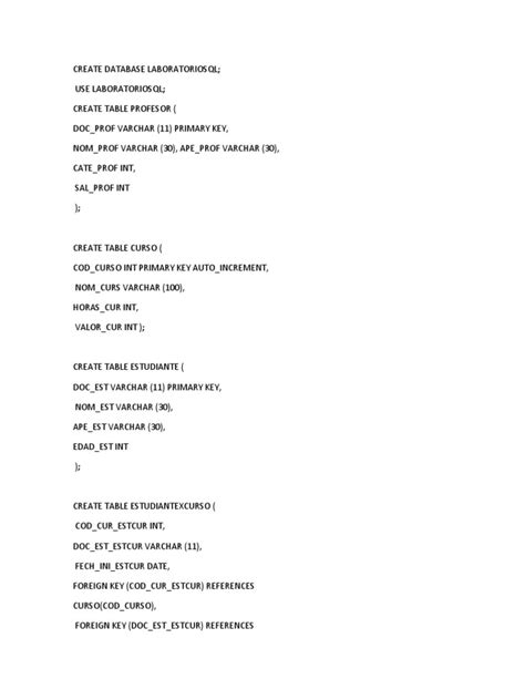 Sql Pdf Sql Ingeniería De Sistemas